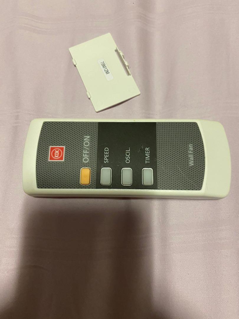 KDK wall fan remote control - $5, Furniture & Home Living, Lighting ...