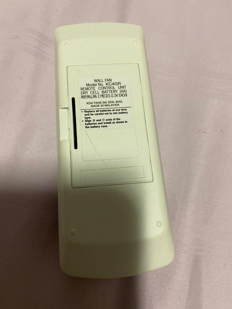 KDK wall fan remote control - $5, Furniture & Home Living, Lighting ...