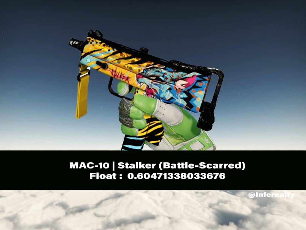 MAC-10 Stalker BS CSGO SKINS KNIVES, Video Gaming, Gaming Accessories ...
