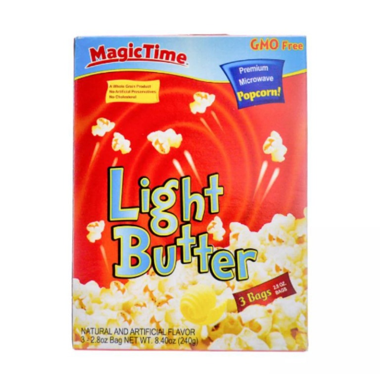 MAGIC TIME POPCORN LIGHT BUTTER 240G, Food & Drinks, Packaged & Instant ...