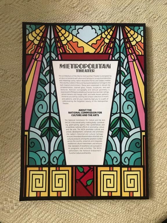 Manila Metropolitan Theater Coloring Book, Hobbies & Toys, Stationary ...