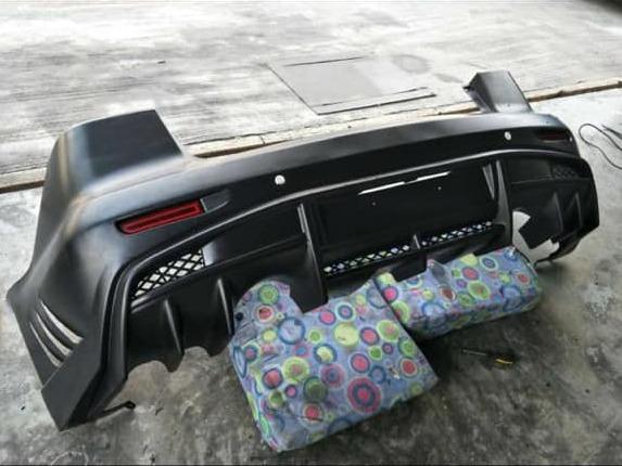Mitsubishi Lancer EX Varis Rear Bumper, Car Accessories, Accessories on ...