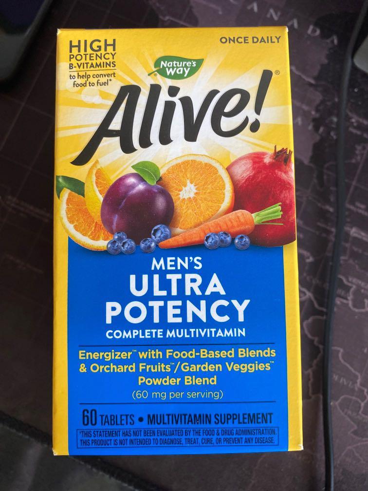 Nature’s Way Alive Men’s Ultra Potency Multivitamin, Health & Nutrition ...