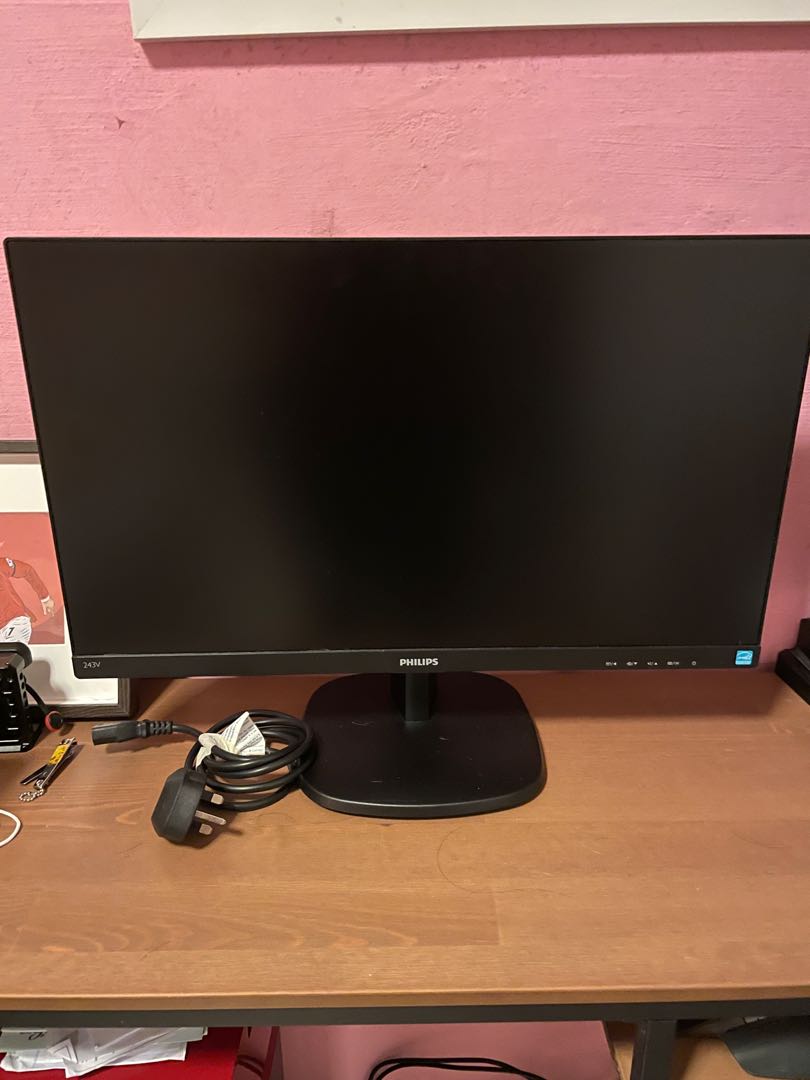 Philips 24.3” LED Monitor + Stand + PrimsPlus Monitor Arm, Computers ...