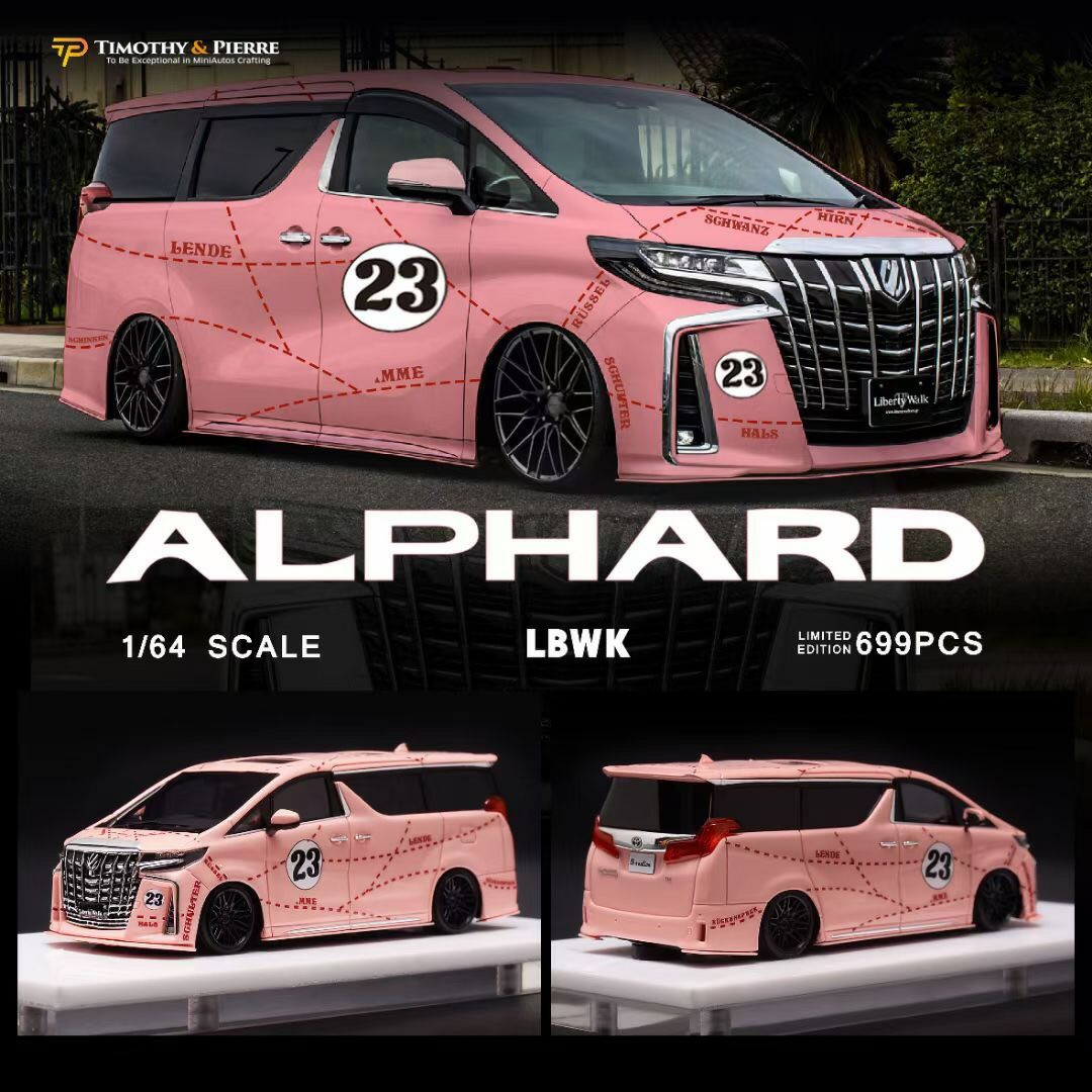 Pre-order 預訂 TP 1/64 LB Alphard / TP 1/64 VW Golf GTI W12 650, 興趣及遊戲 ...