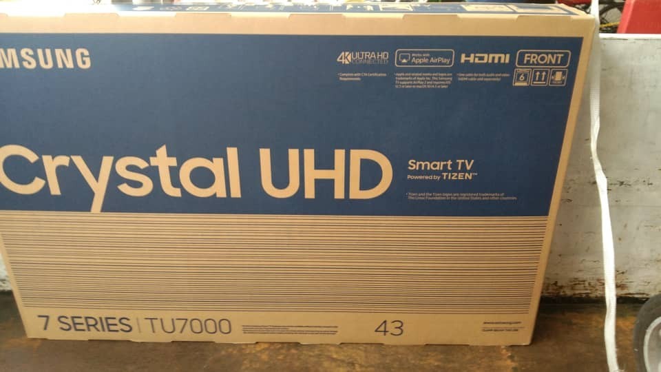 Samsung 43 inch Crystal UHD 4K Smart TV UA43TU7000KXXM, TV & Home ...