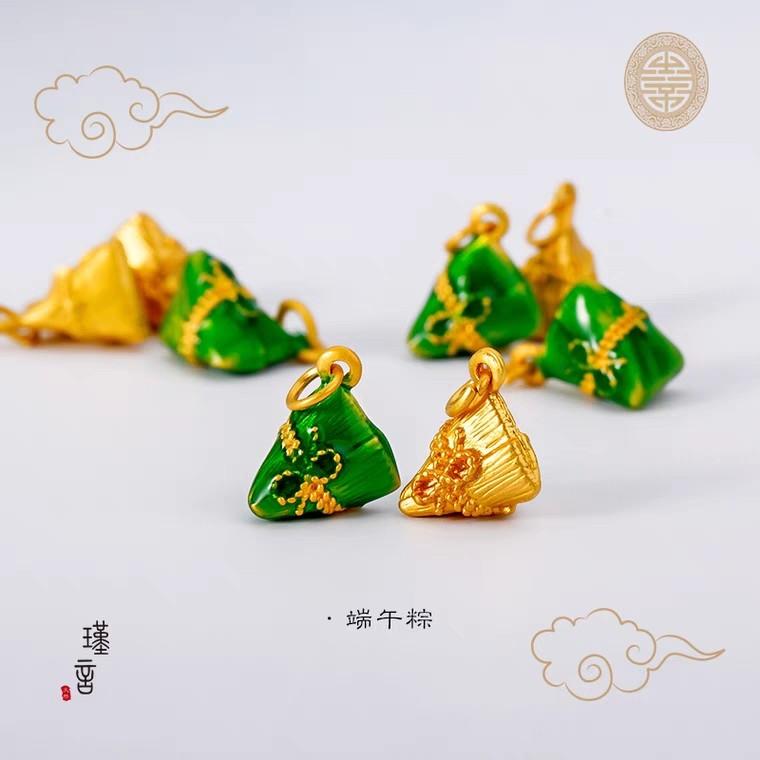 Sand Gold "Bak Zang" Dumpling Charm, Hobbies & Toys, Stationery & Craft ...