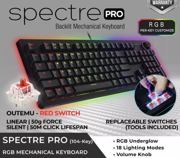Tecware Spectre Pro (Outemu Red Switch), Computers & Tech, Parts ...