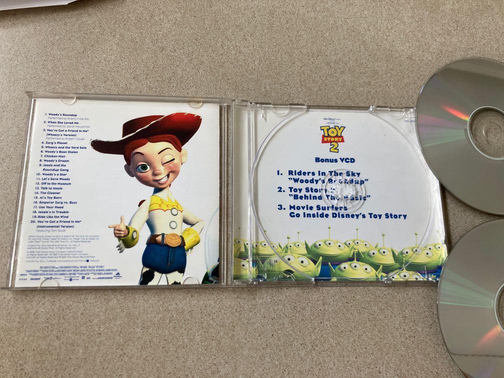 Toy Story 2 - Original Soundtrack CD & Bonus VCD OST 電影 原聲大碟, 興趣及遊戲, 音樂 ...