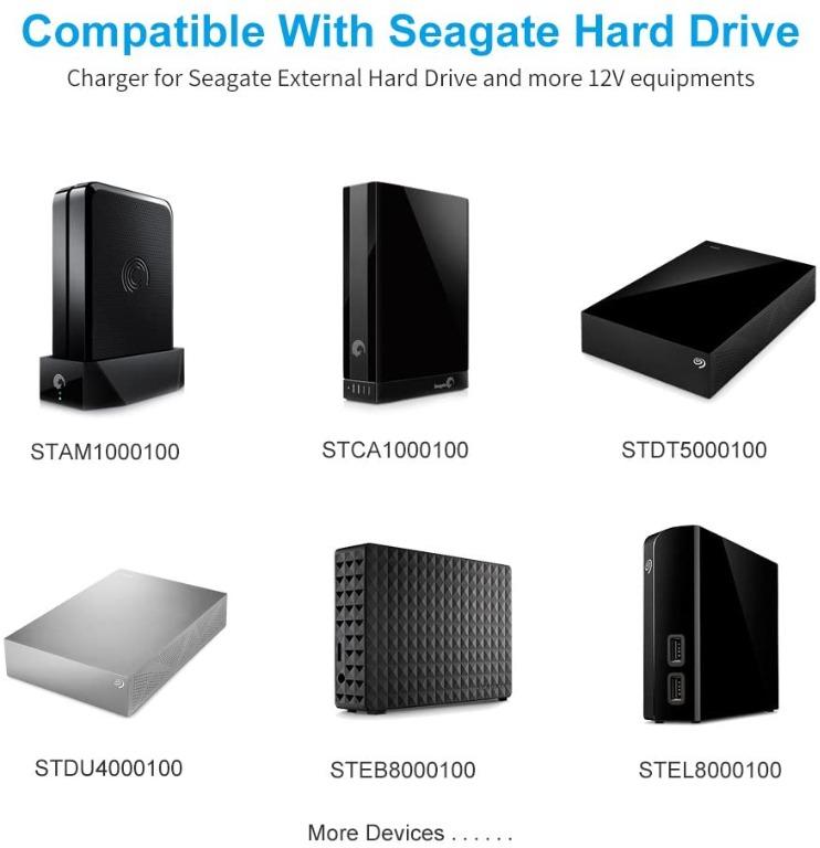 V2054 BENSN Seagate/Western Digital External Hard Drive Power Cord for ...