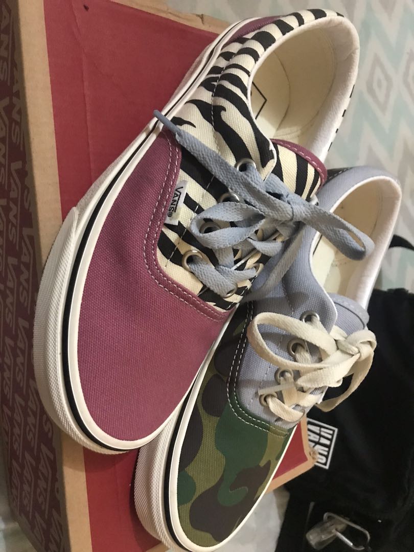 Vans Era Mismatch Zebracamo Poison Stockroom Facebook Atelier Yuwaciaojp