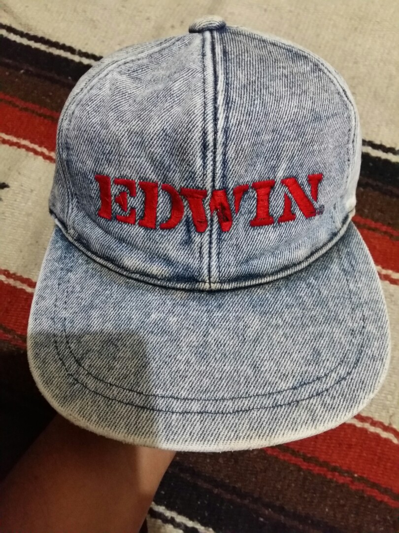 Vintage EDWIN denim cap, Men's Fashion, Watches & Accessories, Cap ...
