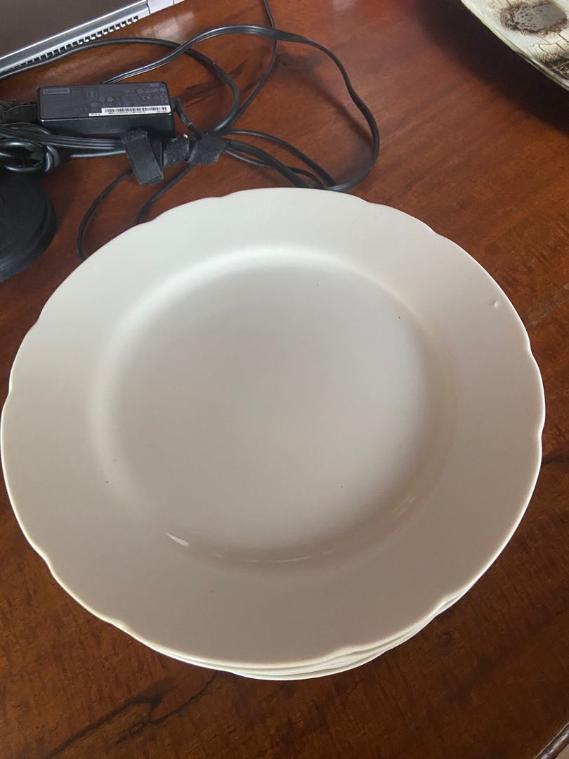 White plates - Set of 12, Furniture & Home Living, Kitchenware ...
