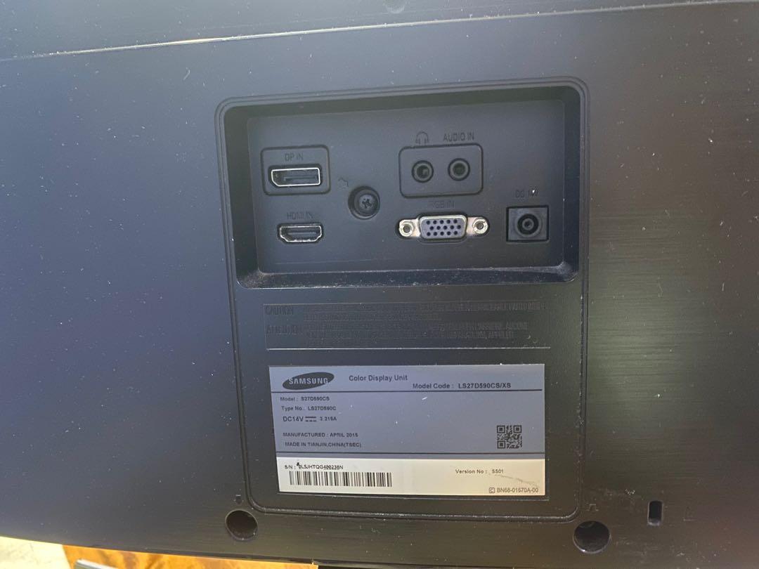 Samsung 27" SD590 Curved LED Monitor, Computers & Tech, Desktops on ...