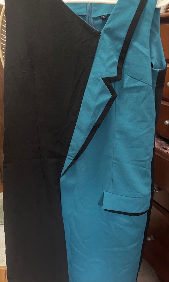 2 colour office wear, Women's Fashion, Dresses & Sets, Dresses on Carousell
