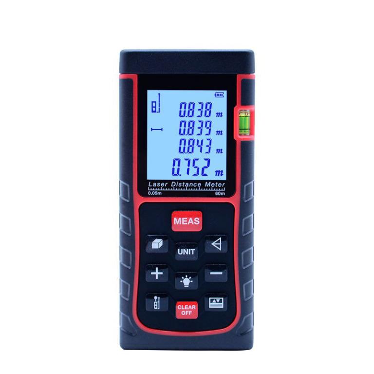 60-Meter Laser Distance Digital Measuring Device Digital Rangefinder ...