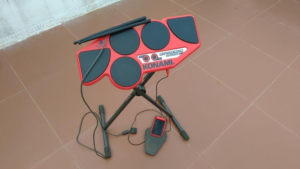 絕版 正版 Drummania 打鼓機 drum mania playstation 2 打鼓 街機 PS2 controller PS ...