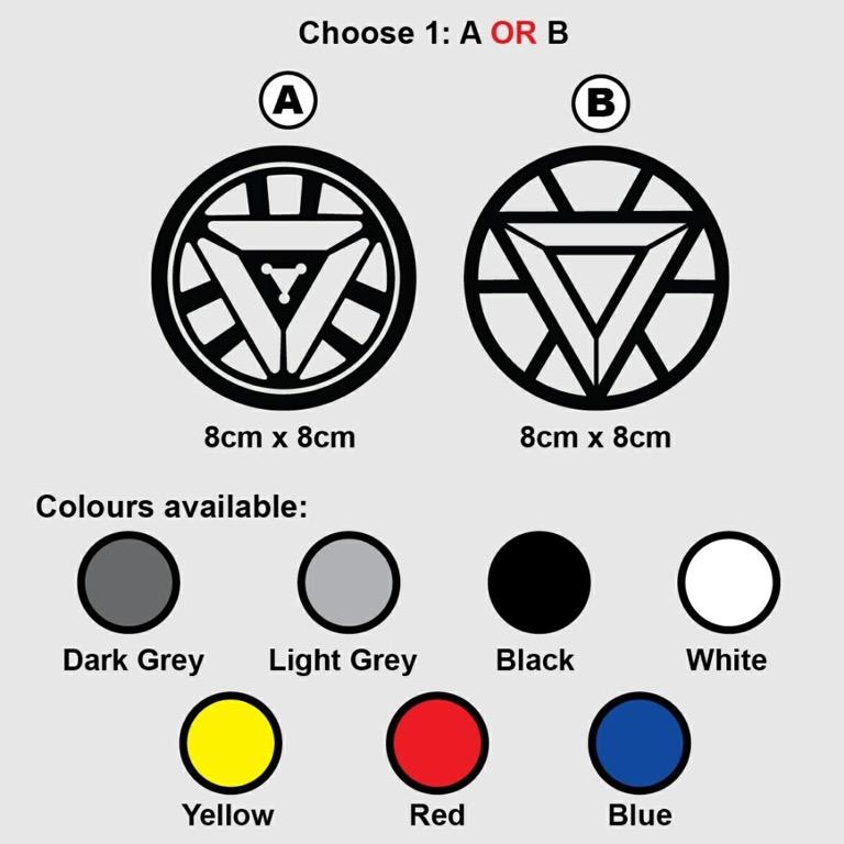 ARC REACTOR LOGO Vinyl Decal (Movie Ironman Avengers), Hobbies & Toys ...
