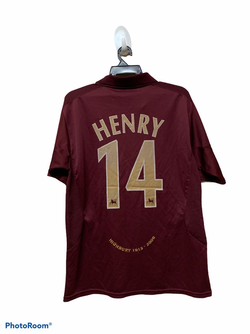 Arsenal Highbury Henry, Men's Fashion, Tops & Sets, Formal Shirts on ...