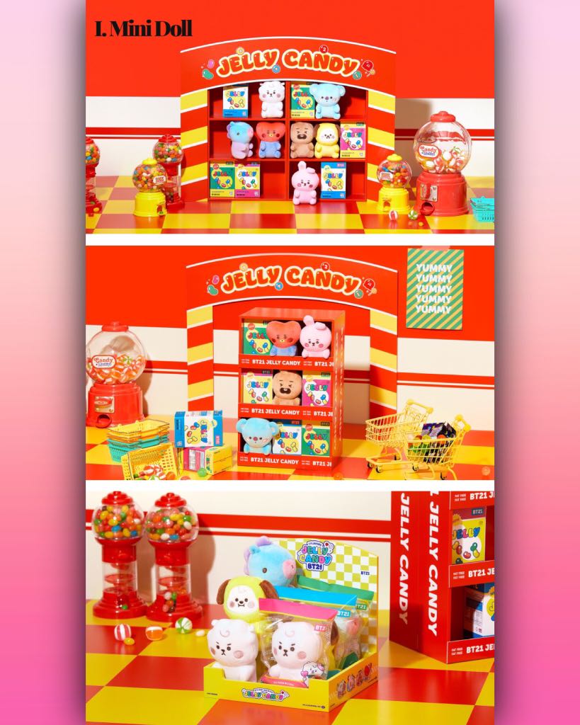 BT21 (Official) Jelly Candy Collections, Hobbies & Toys, Toys & Games ...