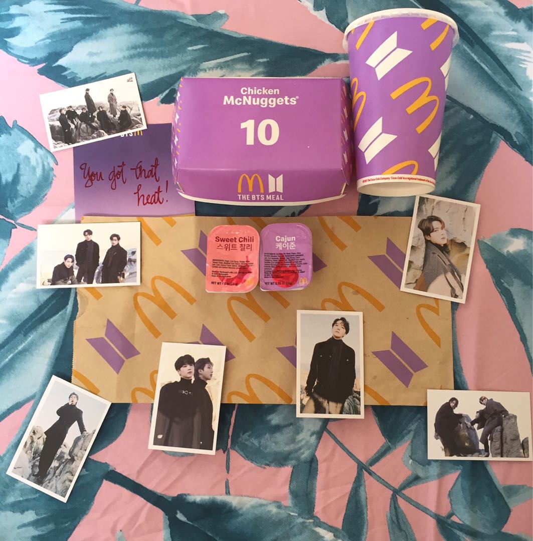 BTS Meal Packaging with FREE BTS Photocards, Hobbies & Toys ...