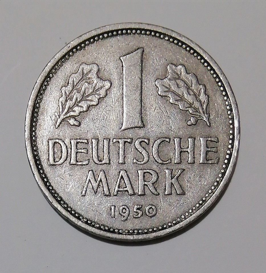 COIN - 1 DEUTSCHE MARK DEUTSCHLAND 1950, Hobbies & Toys, Collectibles ...