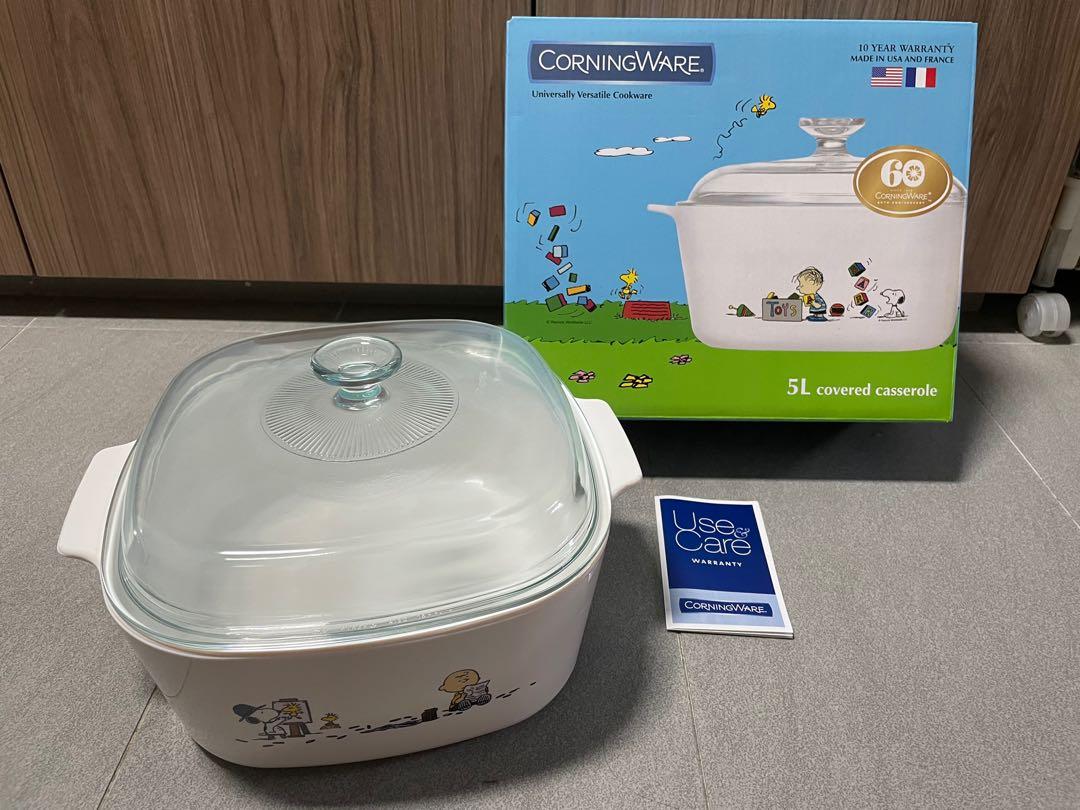 Corningware Peanuts Covered Casserole 5 L, Furniture & Home Living ...