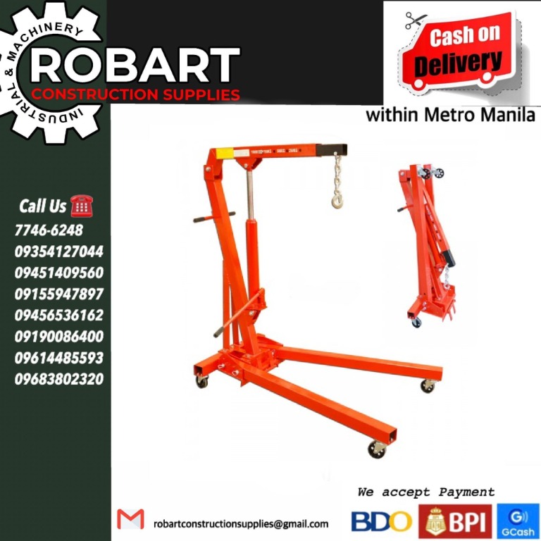 Dax Workshop Engine Crane, Commercial & Industrial, Construction Tools ...