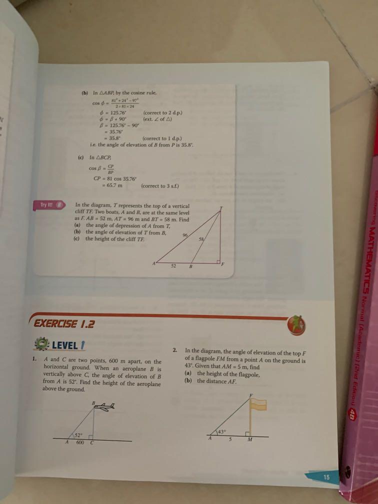 Discovering Maths Sec 4 (NA), Hobbies & Toys, Books & Magazines ...