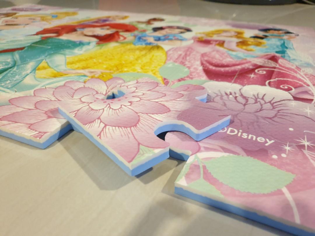 Disney Princess Puzzle Floor Mat, Hobbies & Toys, Toys & Games on Carousell