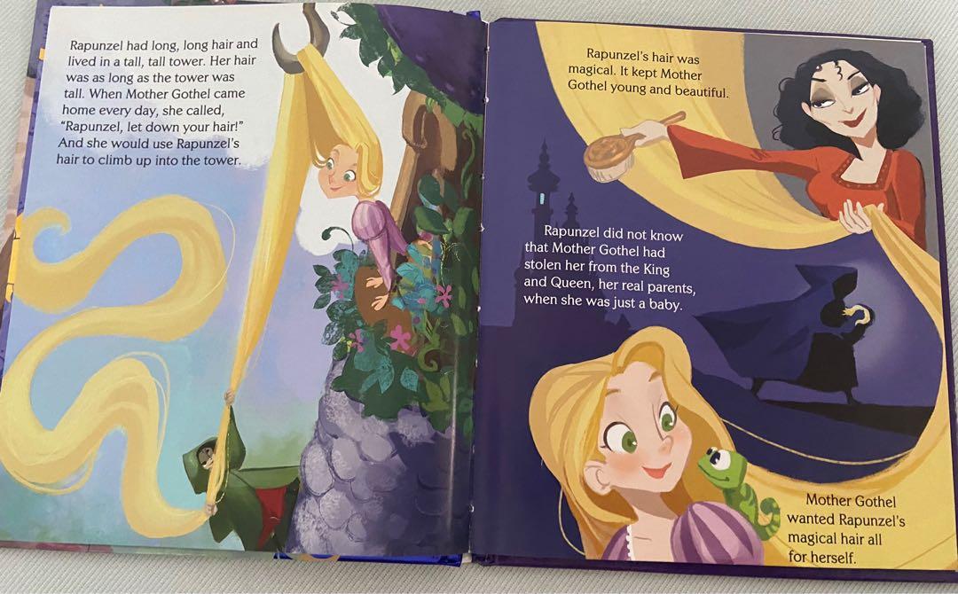 Disney Tangled Rapunzel story book 長髮公主, 興趣及遊戲, 書本 & 文具, 小說 & 故事書 ...