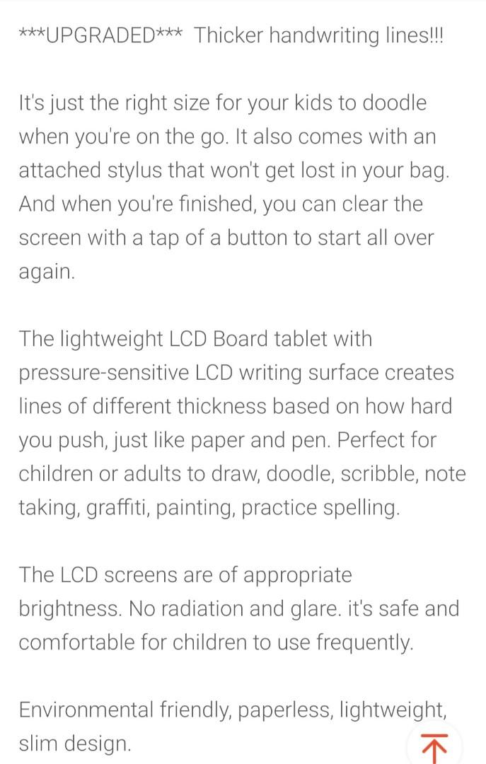 Ex Stock 8.5" LCD Writing Panel Tablet Electronic Drawing Doodle Board ...