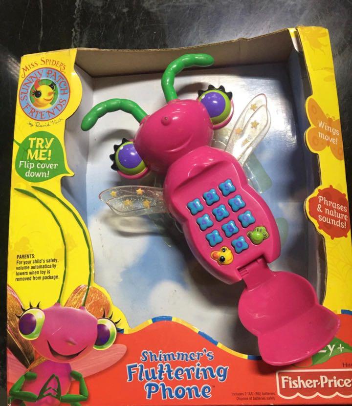 fisher price shimmer fluttering phone, stock lama dus rusak, Bayi ...