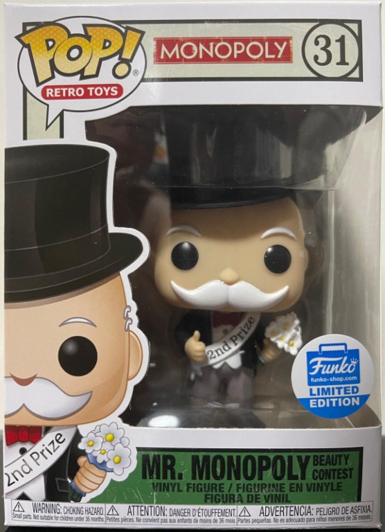 Funko Pop Toys : Monopoly - Mr.Monopoly (Beauty Contest) (31), Hobbies ...