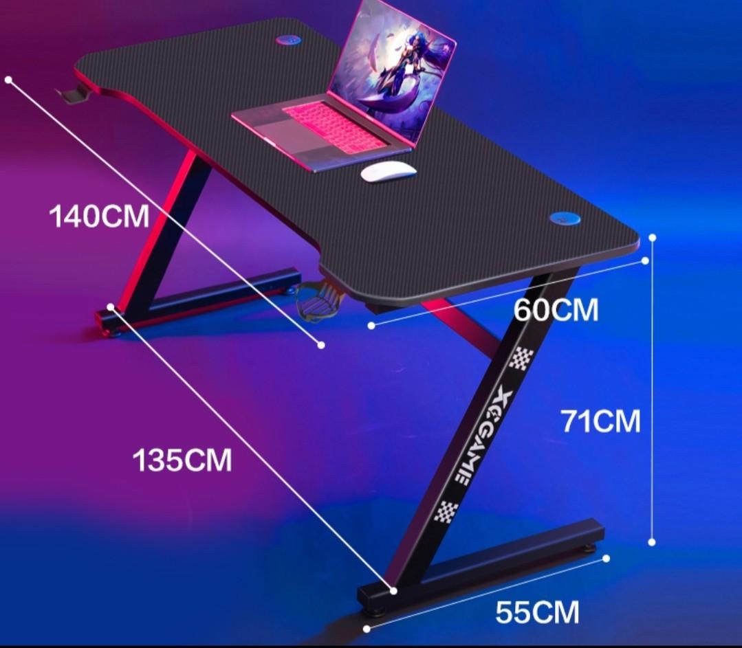 Gaming table desk study desk student table office, Furniture & Home ...