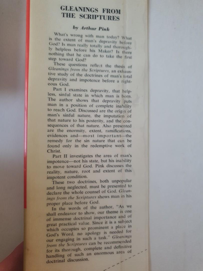 Gleanings from the Scriptures, Man's Total Depravity by Arthur W. Pink ...
