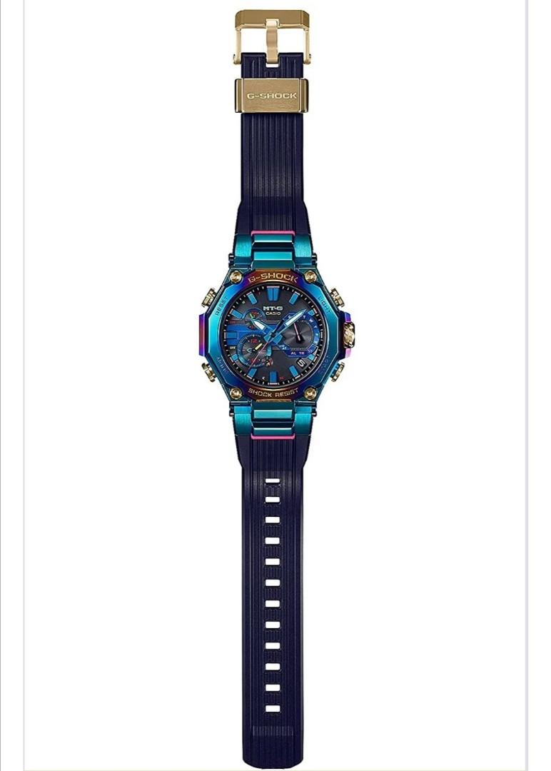 CASIO G-SHOCK MTG MT-G Watch MTG-B2000PH-2ADR 2A BLUE PHOENIX RAINBOW ...