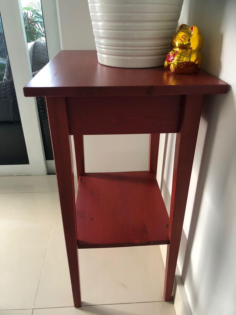 Ikea Hemnes side table, Furniture & Home Living, Furniture, Shelves ...