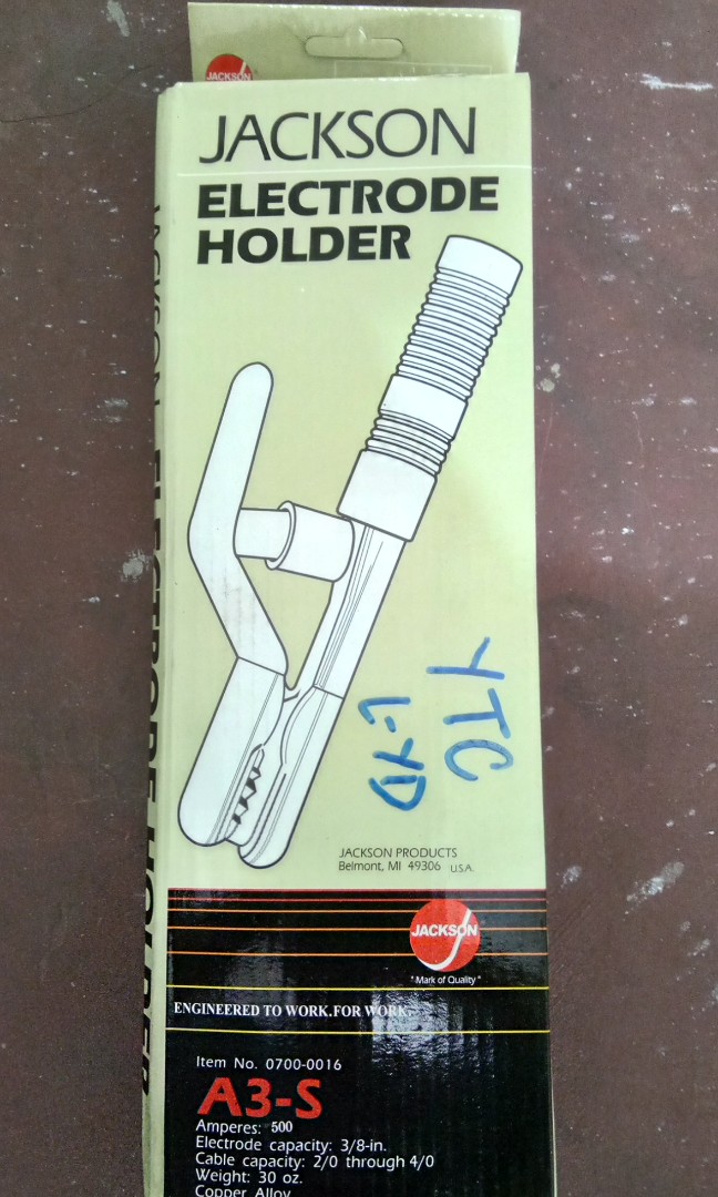 Jackson - 500 amp. Electrode Holder, Commercial & Industrial ...