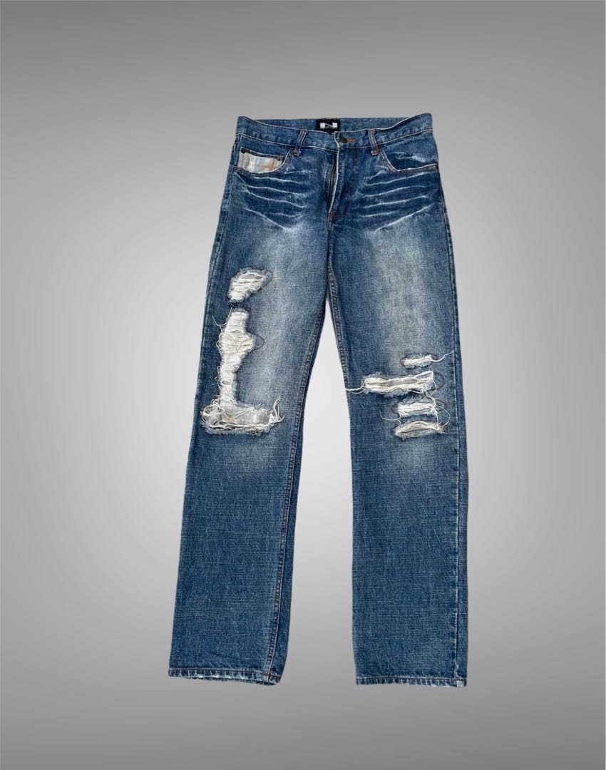 Japanesse Nylaus Crew Custom Denim, Men's Fashion, Bottoms, Jeans on Carousell