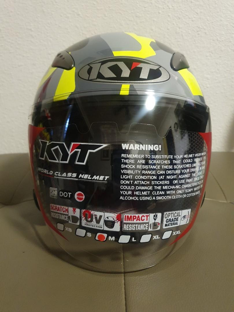 KYT helmet mimetic design, Motorcycles, Motorcycle Accessories on Carousell