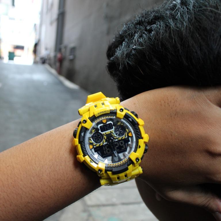 Larmes Bumblebee Transformers Watch (LM-TF001), Men's Fashion, Watches ...