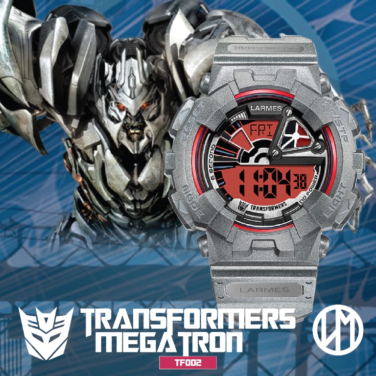 Larmes Megatron Transformers Watch (LM-TF002), Men's Fashion, Watches ...