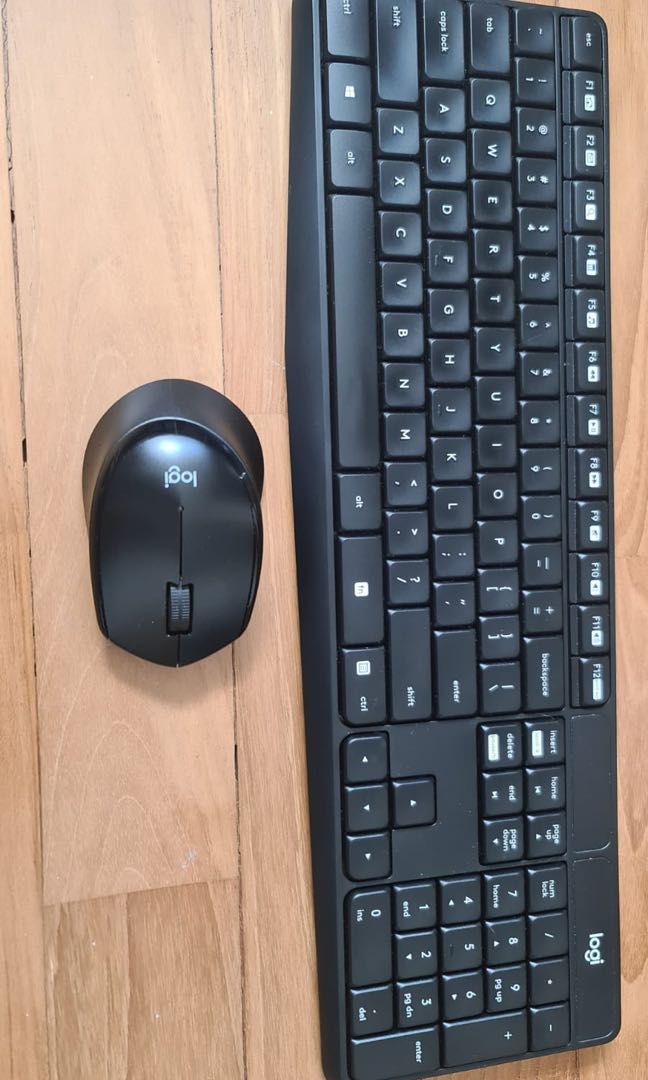 Logi Wireless Keyboard Mouse Computers And Tech Parts And Accessories
