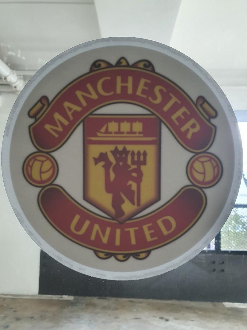 Manchester United car decal, Car Accessories, Accessories on Carousell