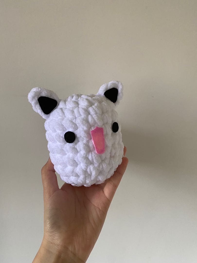 mini fubuki fubuzilla crochet amigurumi soft toy, Hobbies & Toys ...