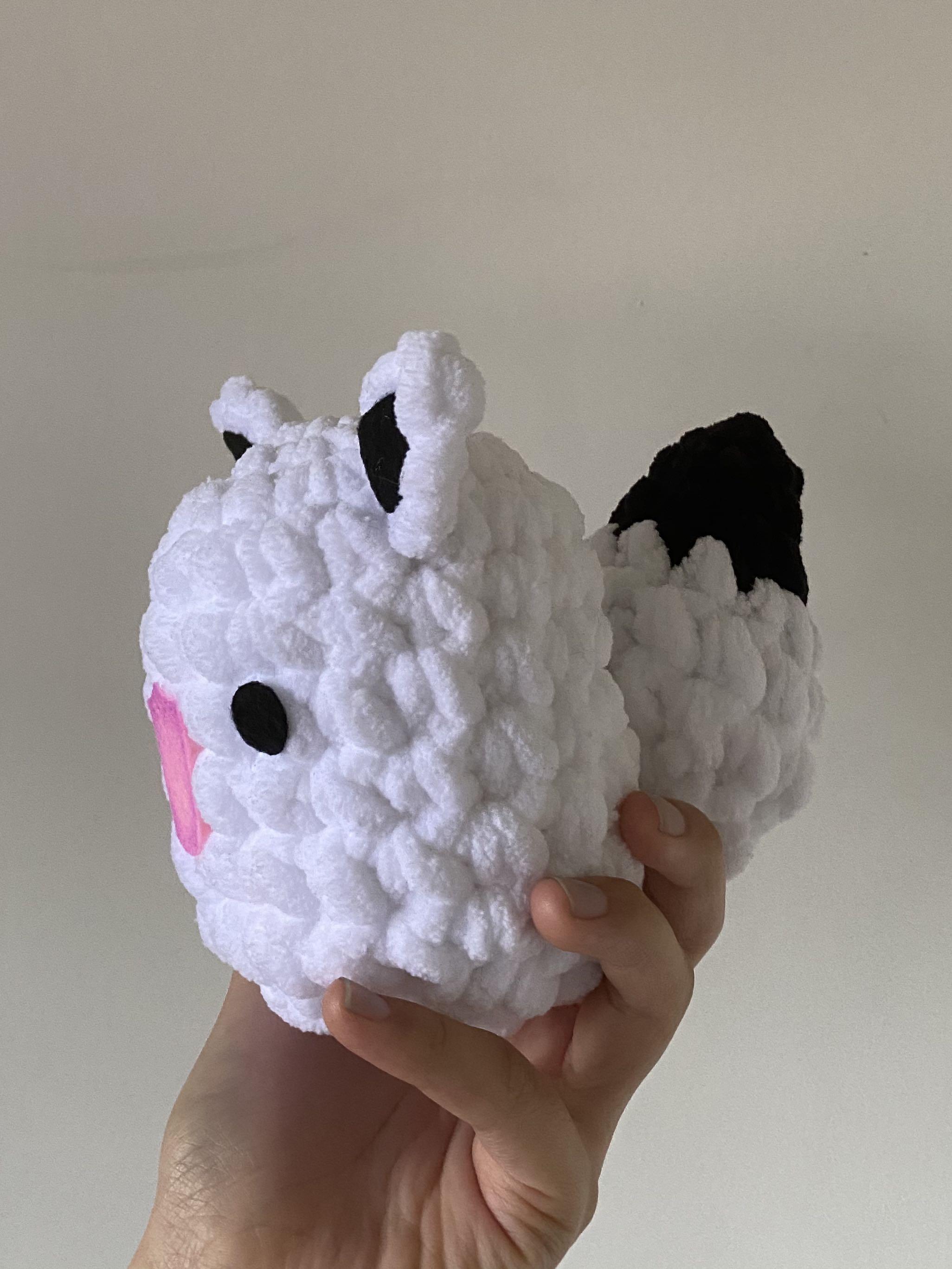 mini fubuki fubuzilla crochet amigurumi soft toy, Hobbies & Toys ...