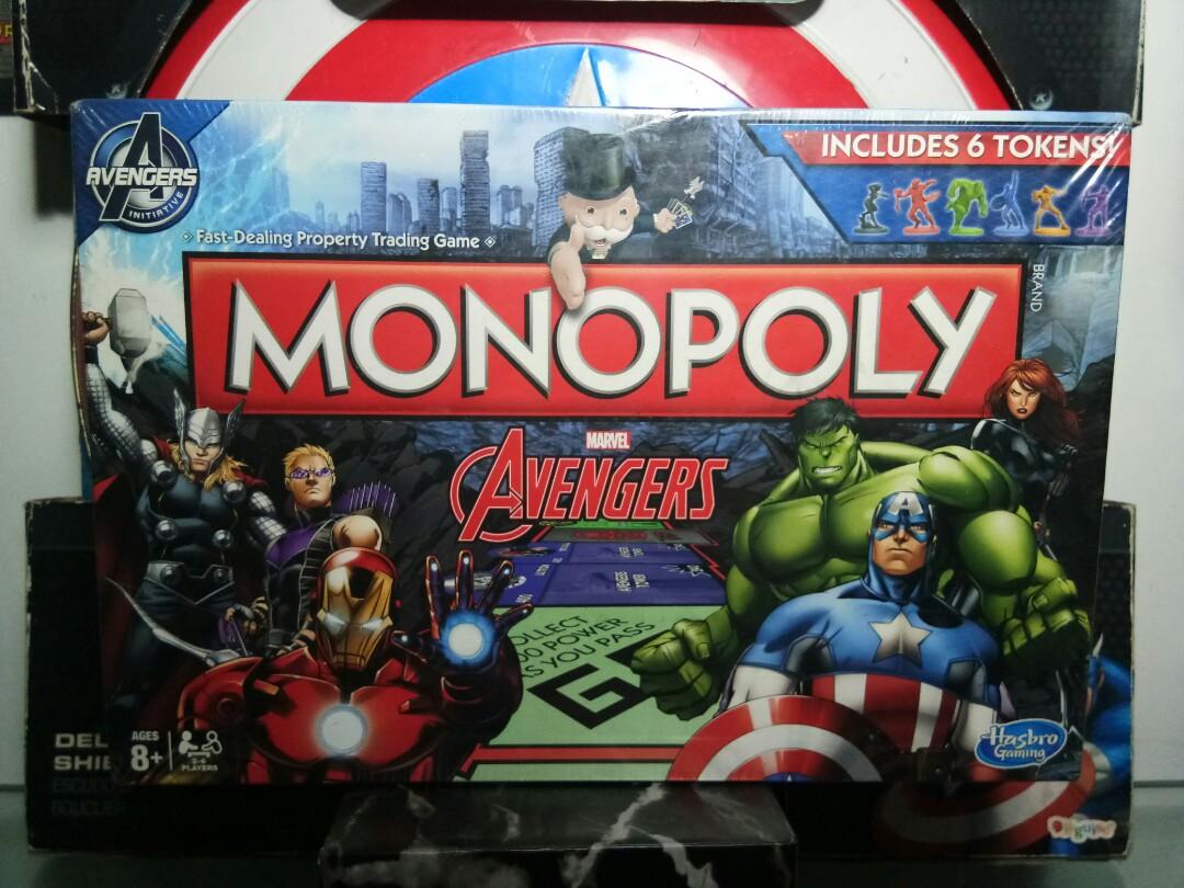 Monopoly Avengers Hasbro Game Marvel Universe, Hobbies & Toys, Toys ...