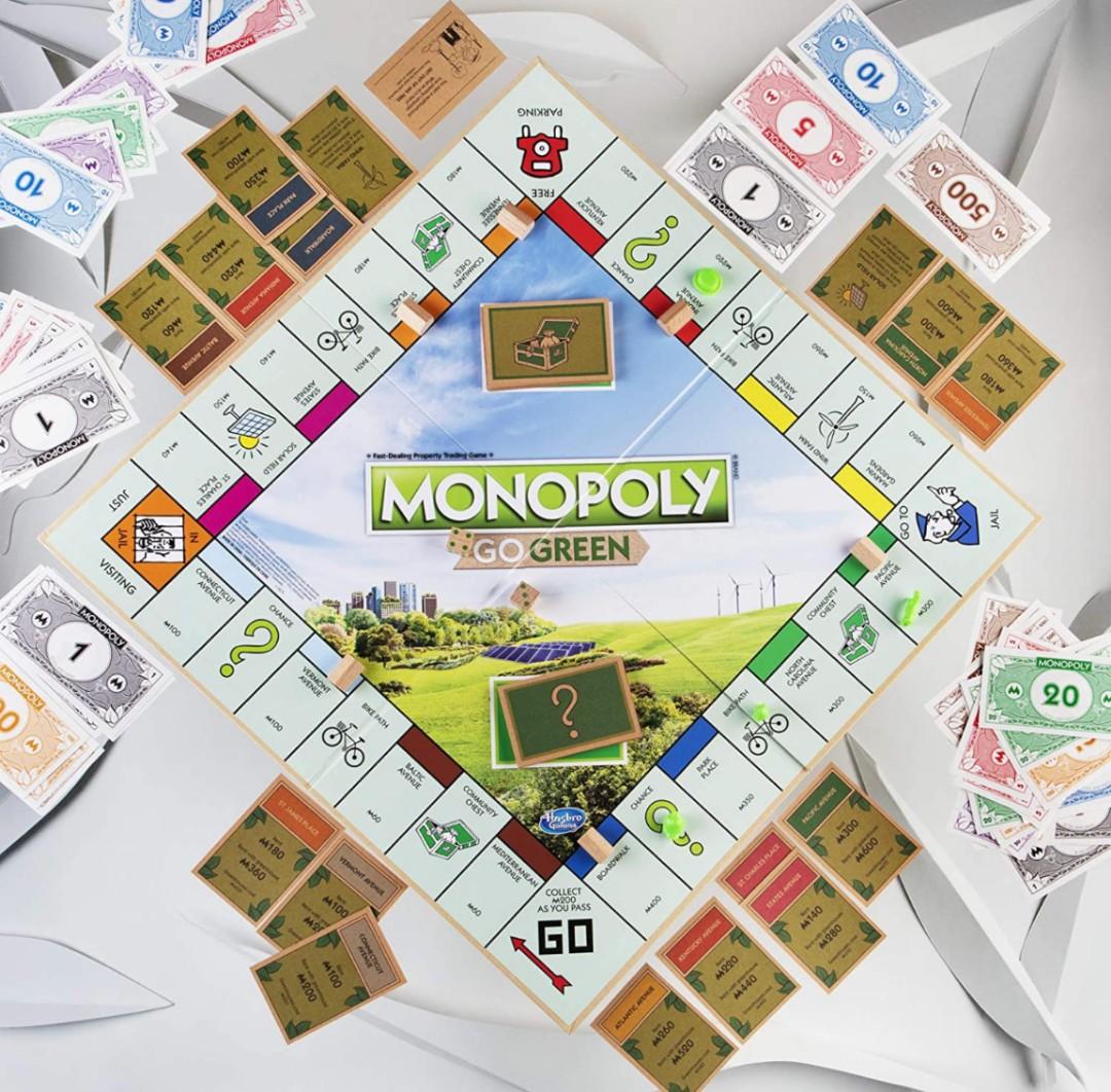 Monopoly Go Green Edition (Authentic), Hobbies & Toys, Toys & Games on ...