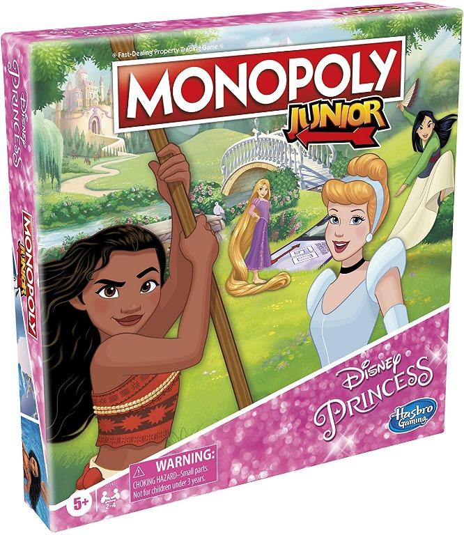 Monopoly Junior : Disney Princess Edition (Authentic), Hobbies & Toys ...